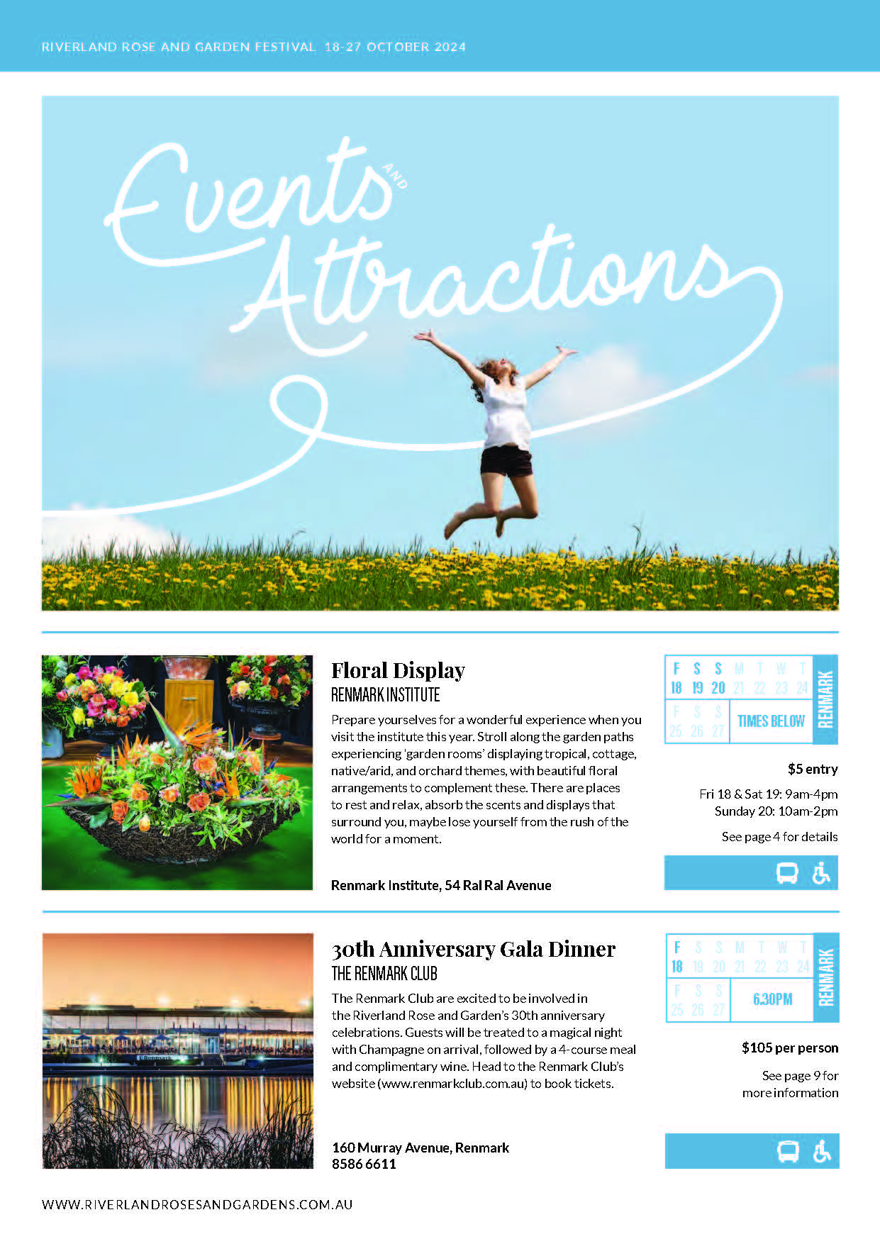 Events & Attractions - Riverland Rose and Garden Festival