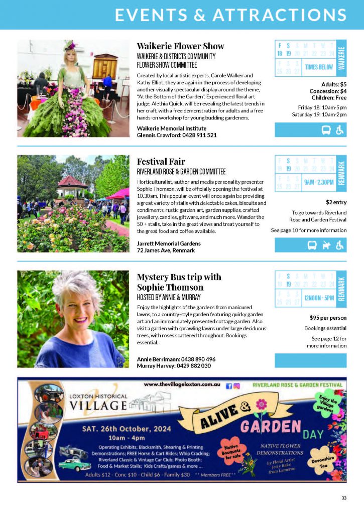 Events & Attractions - Riverland Rose and Garden Festival